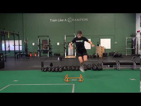 Single Leg 3 Way Hurdle Drill With Bounds - YouTube