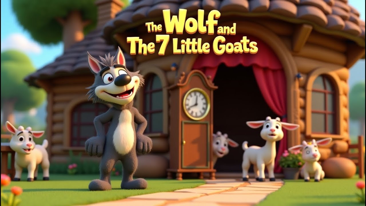 🐺 The Wolf & The 7 Goats 🐐 | English Fairy Tale for Kids | Fairy Tales ...