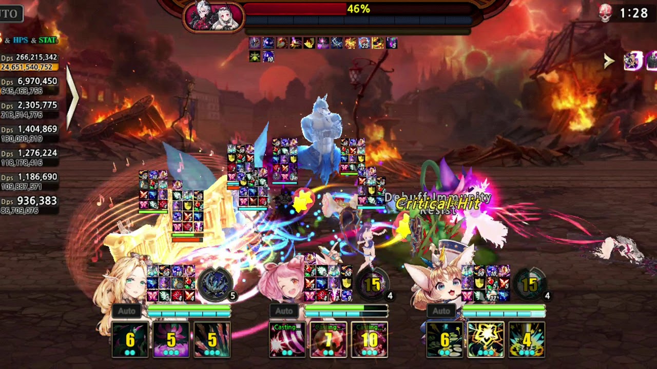 [King's Raid/킹스레이드] Challenge Raid Hell Mode - Dark Lord Kasel (챌레 흑셀 헬 ...