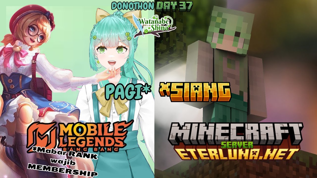 【Donothon Day 37】Nak push Angela & main MC siangnya | Watanabe Shina【EterLuna】 - YouTube