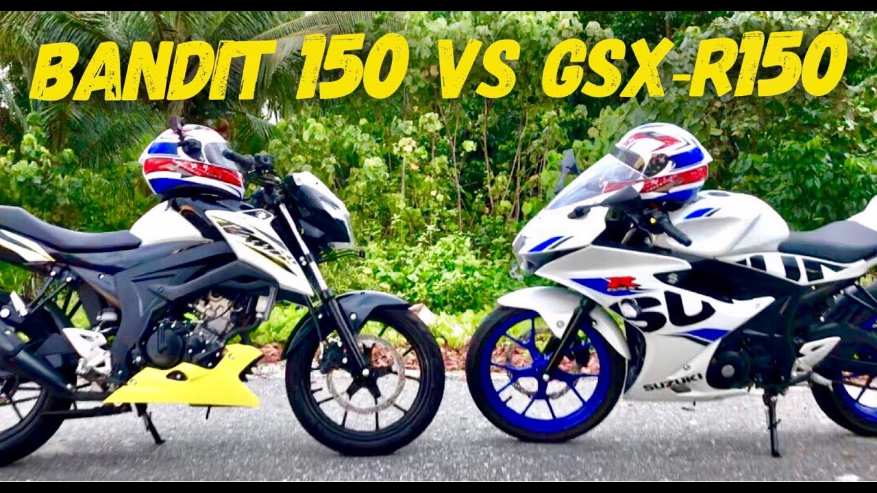 SUZUKI GSX-R150 VS SUZUKI BANDIT 150 (DRAG RACE) - YouTube