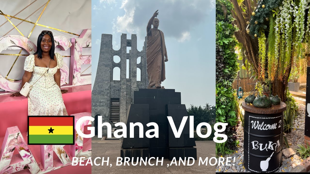 ACCRA, GHANA VLOG! PART 3 🇬🇭 (beach, brunch and more!) - YouTube