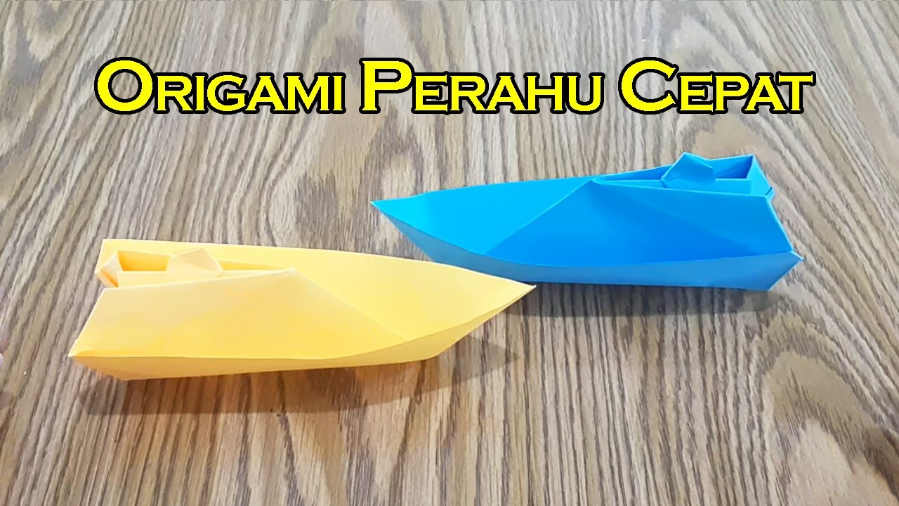Cara Membuat Origami Perahu Cepat Dengan Mudah - YouTube