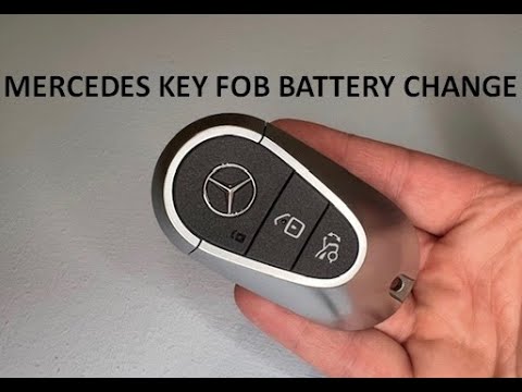 New Mercedes S-Class G-Class E-Class Key Fob Battery Replacement - YouTube