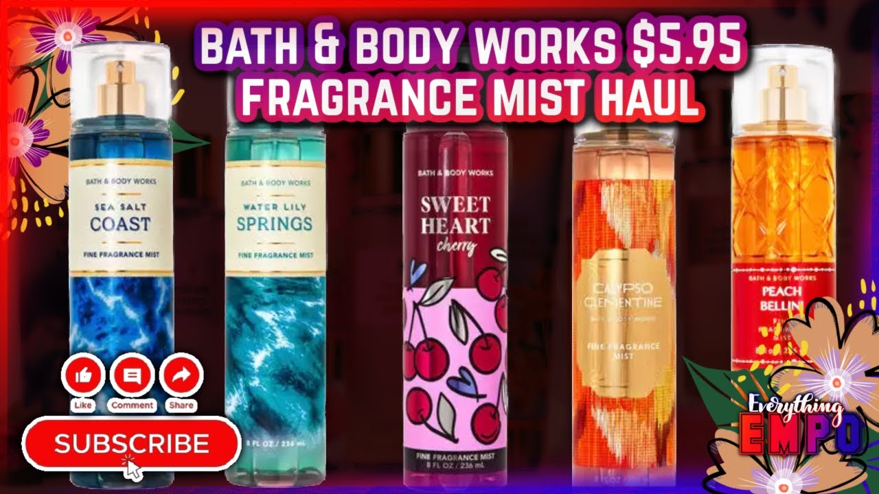 NEW BATH & BODY WORKS FRAGANCE MIST $5.95 HAUL || #bodycare ...