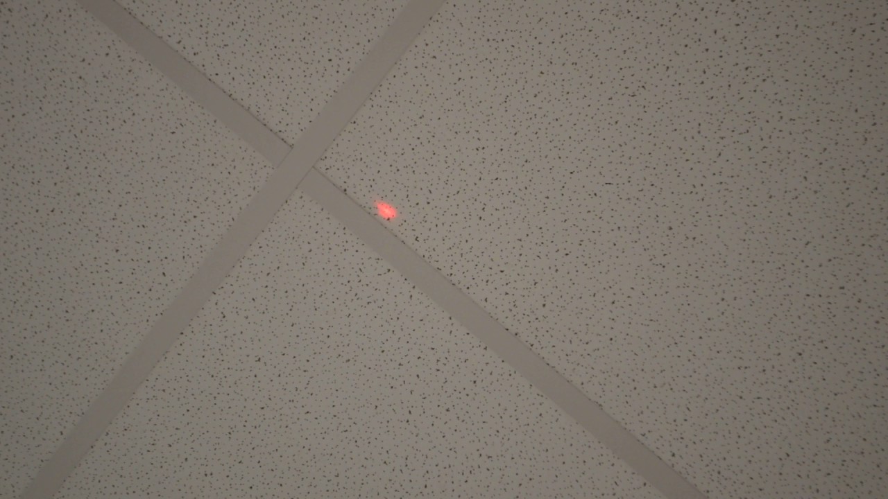 LaserSpot on Ceiling - YouTube