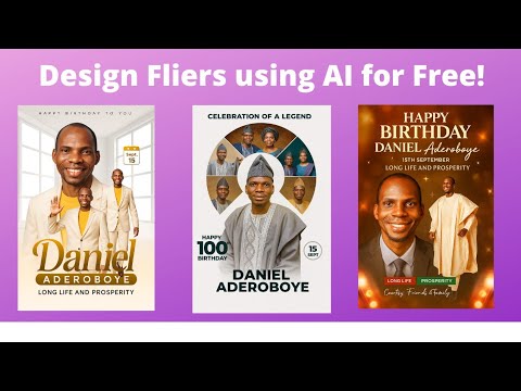 How to Create Fliers design using AI for free! //Create beautiful ...