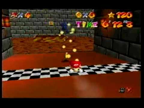 Super Mario 64 - Princess Peach's Secret Slide (12"8) - YouTube