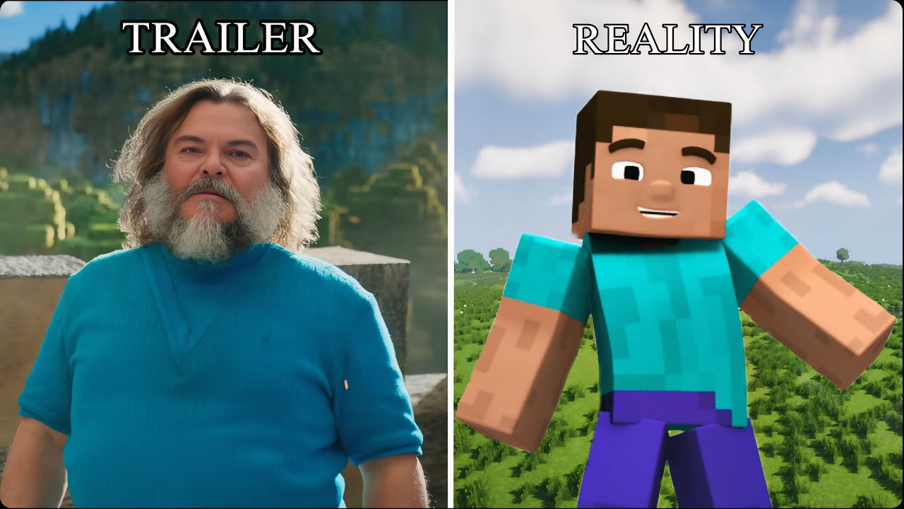 Minecraft Movie : Trailer vs Reality - YouTube