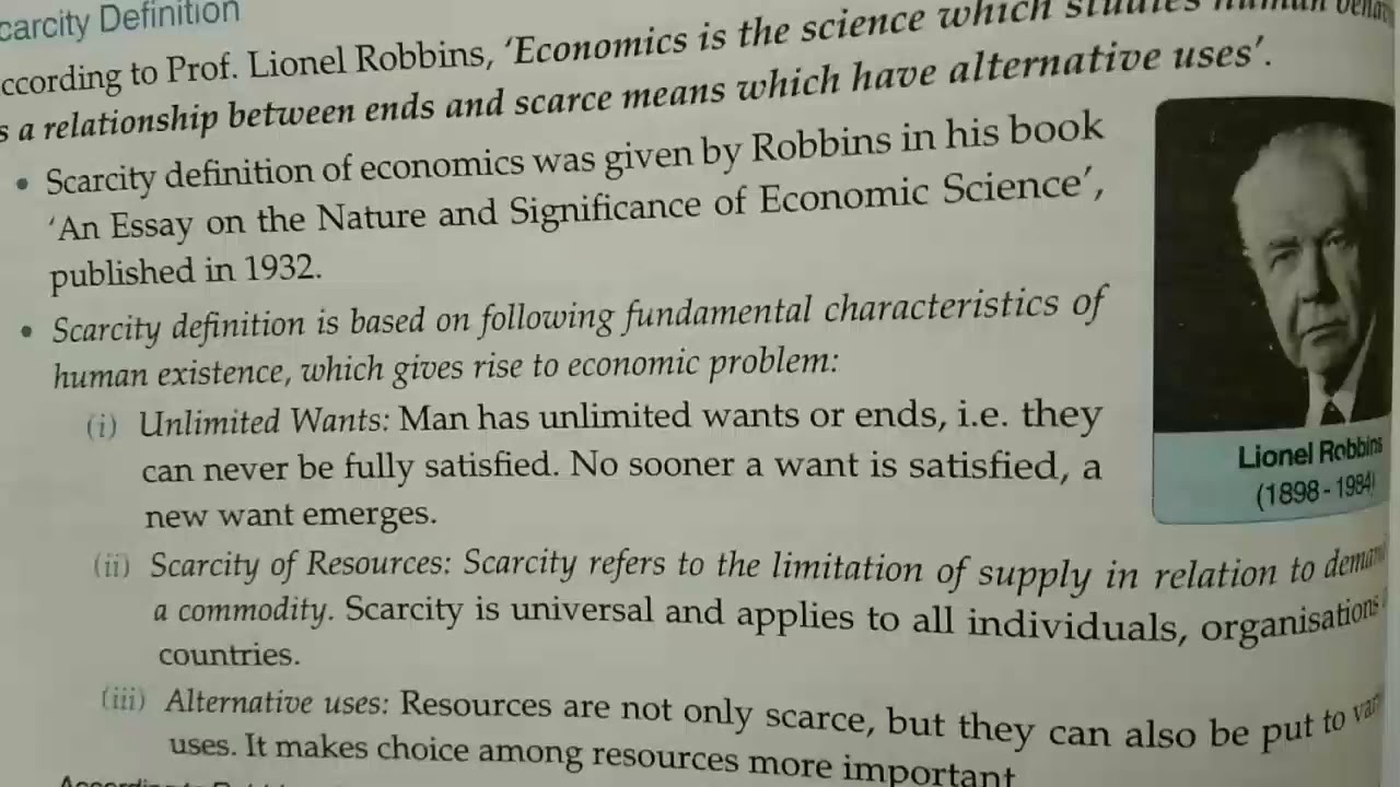 XI| Statistics Ch.1 Economics: An Introduction - YouTube