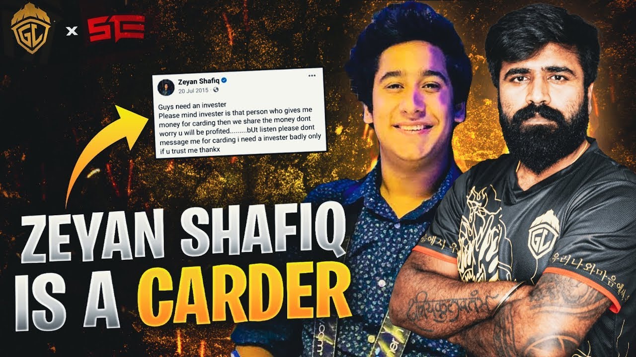 Godlike is supporting carder Zeyan Shafiq / Zeyan Shafiq a carder ...