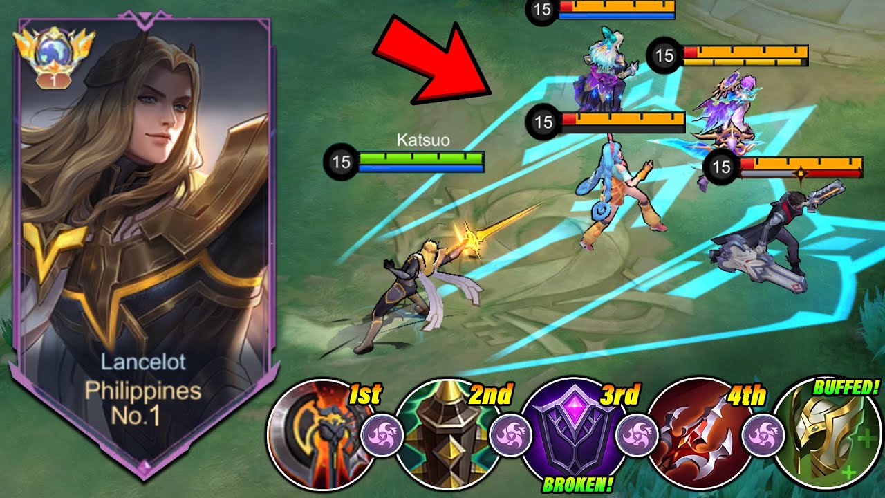 LANCELOT NEW BUILD PATTERN & EMBLEM TO DOMINATE IN SOLO IMMORTAL RANK ...