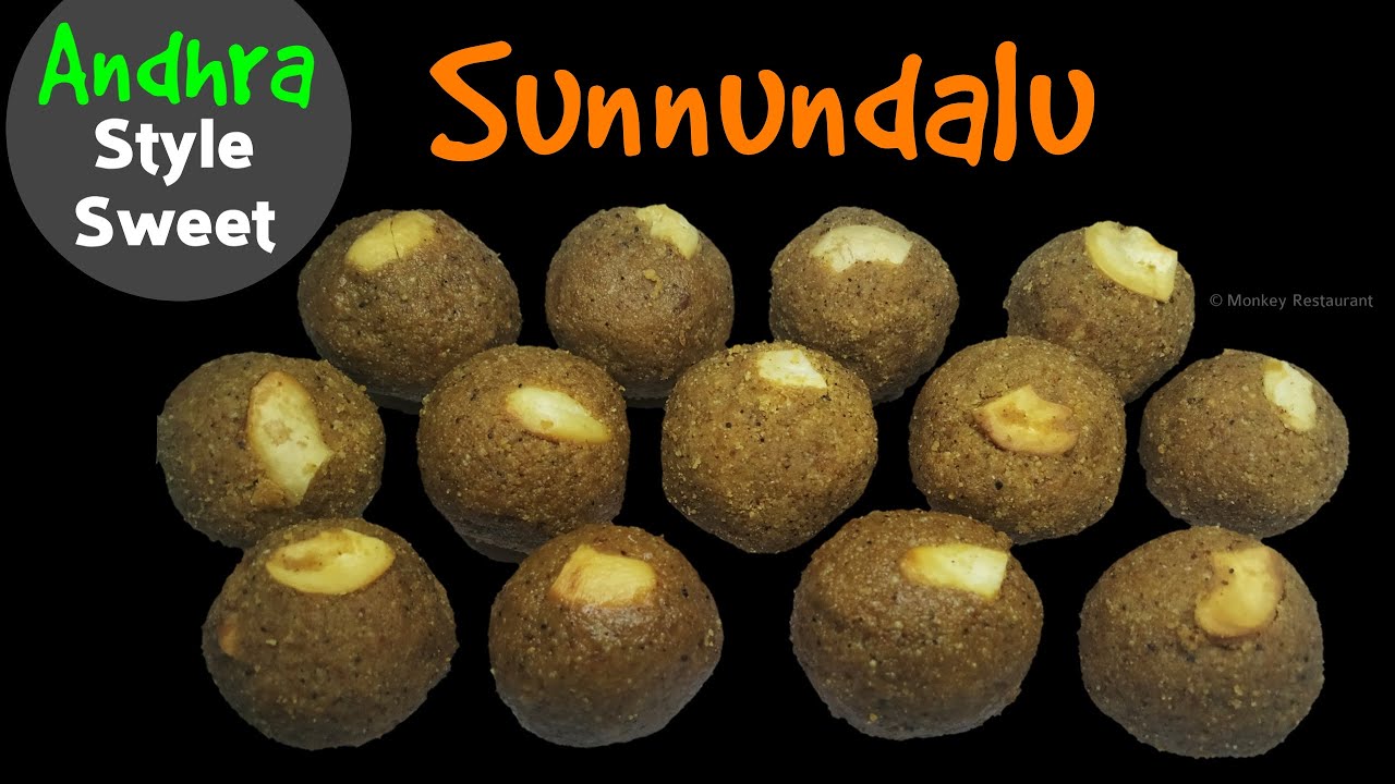 Sunnundalu Andhra Style Sweet Recipe | Ulundhu Laddu in Tamil | Urad ...