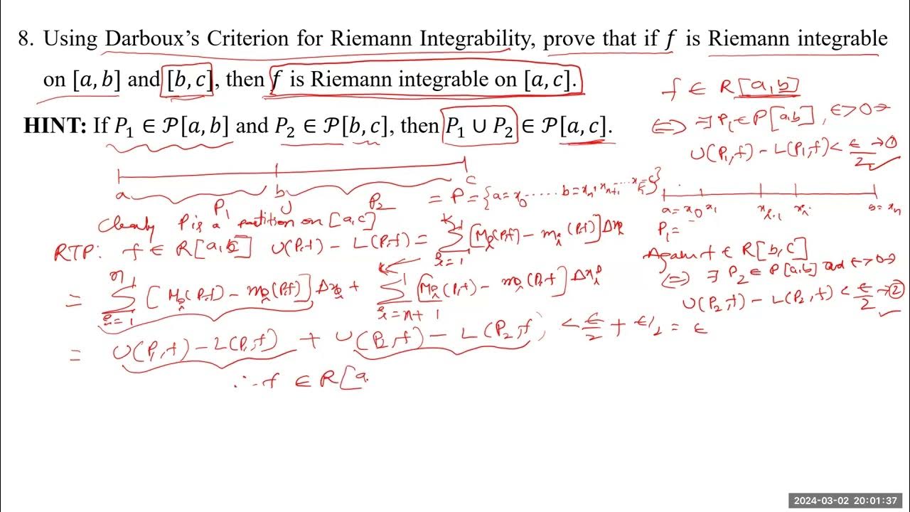 MATH 3277- Riemann Integral Tutorial -2 - YouTube