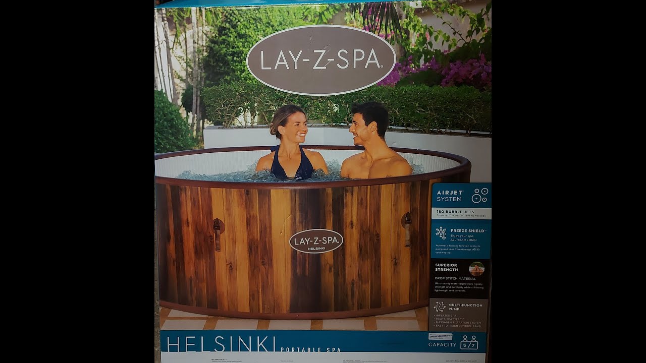 How we set up the Lay Z Spa Helsinki hot tub. - YouTube