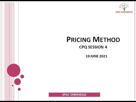 Salesforce CPQ Pricing Method : Session 4 - YouTube