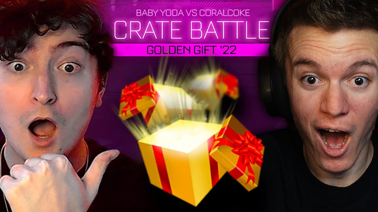 *LUCKY* GOLDEN GIFT '22 CRATE BATTLE IN ROCKET LEAGUE! - YouTube