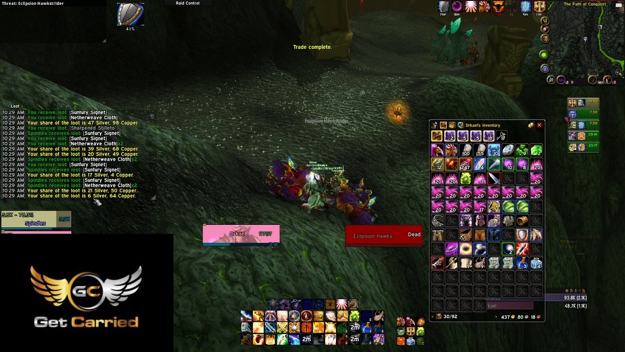 TBC Classic 2 man Farm 300-500g an hour! Scryer rep - YouTube