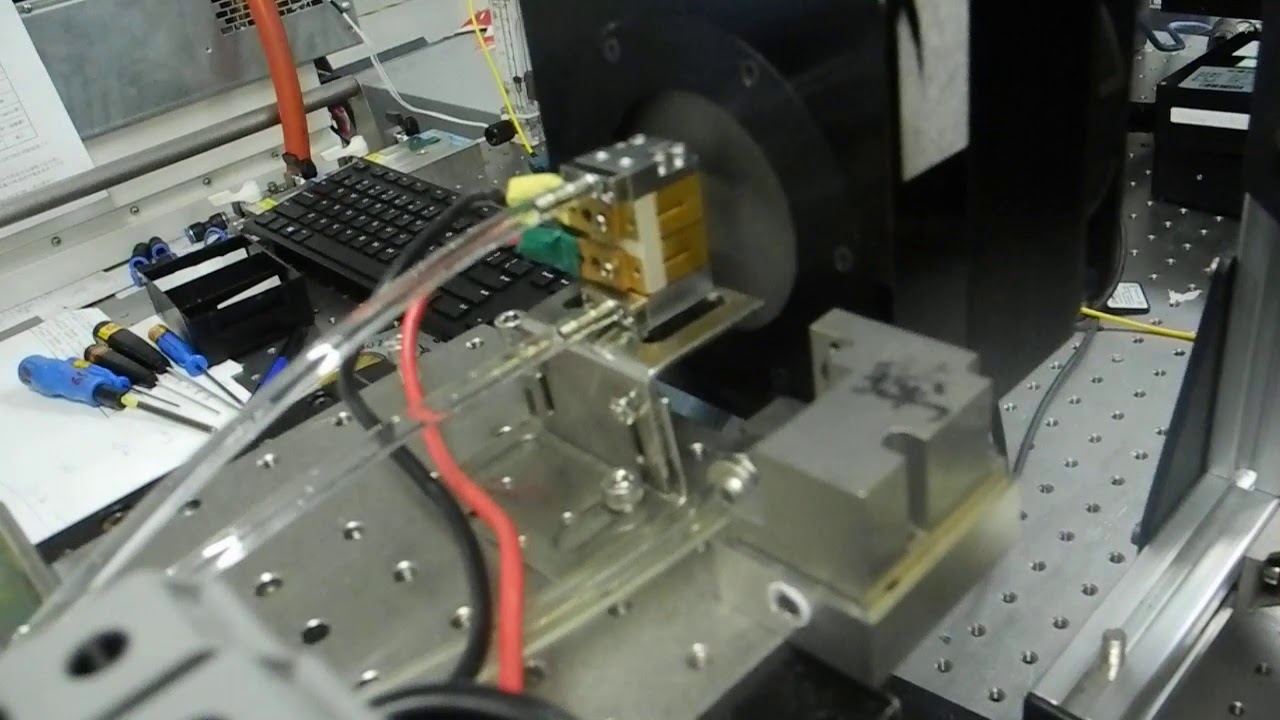 out put 1200W diode laser bars test video - YouTube