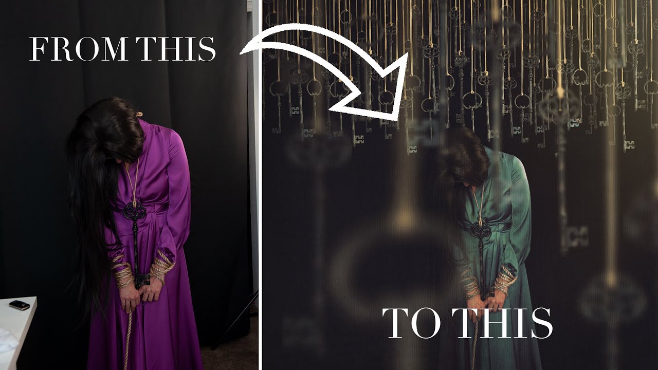 Fine Art Portrait Photography: stART to finish self-portrait “Unburden ...