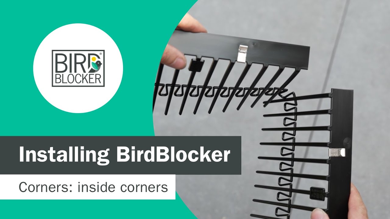 Installing BirdBlocker | Inside corners - YouTube