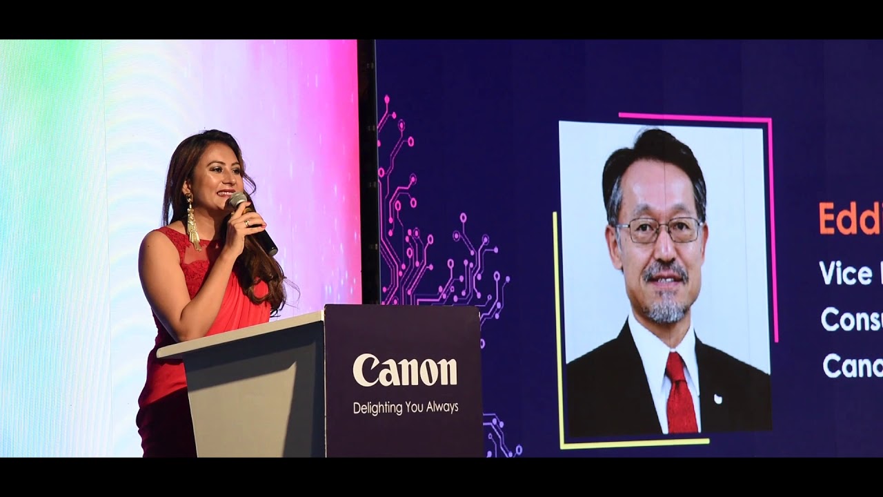 Shobha Rana hosting Canon Inkjet Printers Launch & Awards 2019 - YouTube