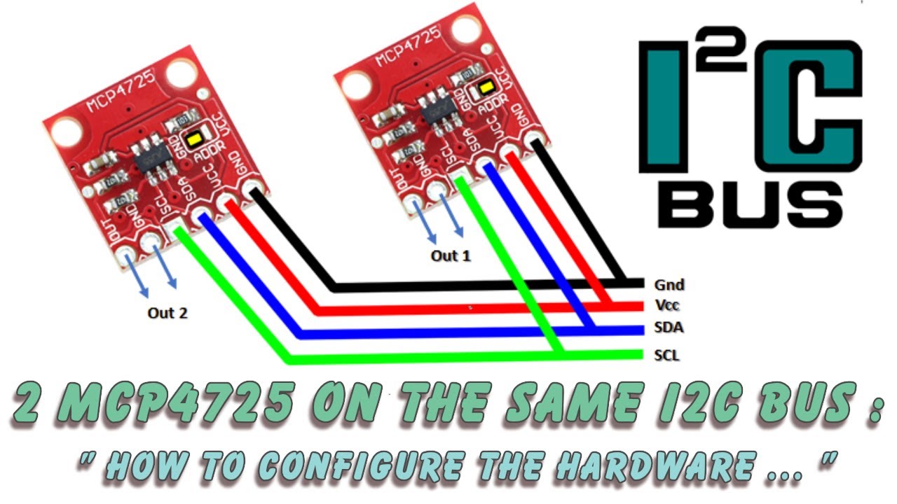 Configure I2C Bus of the MCP4725: Amination - YouTube