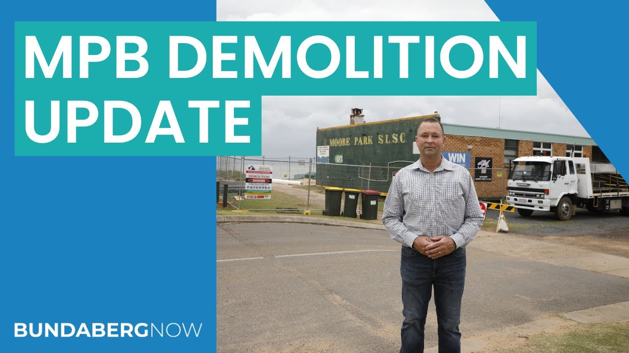Exclusion zone makes way for surf club demolition - YouTube
