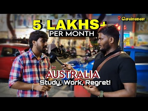 Guessing Salaries: Regrets About Studying and Working in Australia? Street Interview Tamil