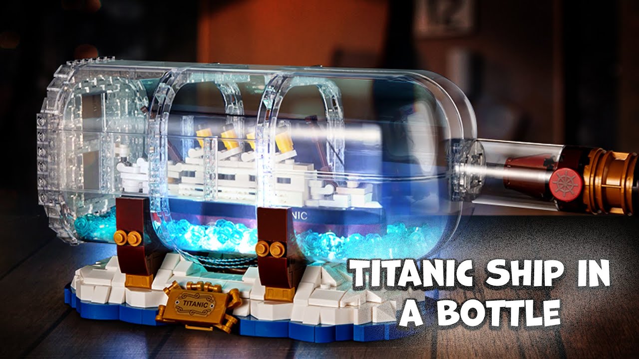 Lego Titanic Ship In A Bottle Creator Expert Building Kit Youtube 1826