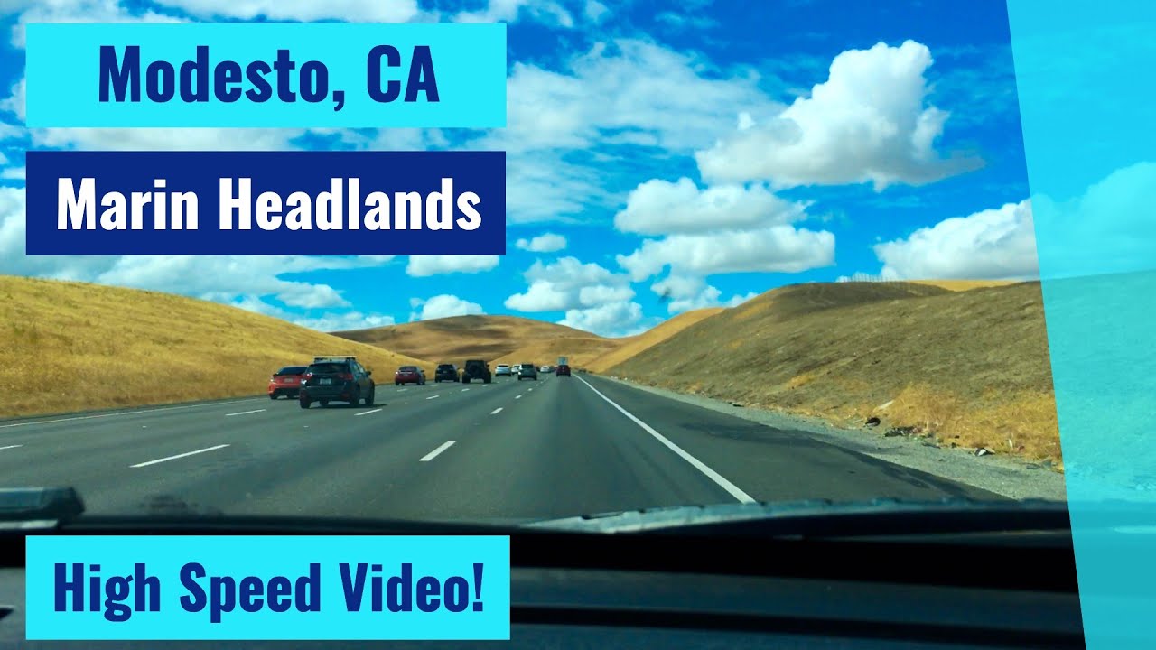 Modesto, CA to the Marin Headlands - High Speed Driving Video - YouTube