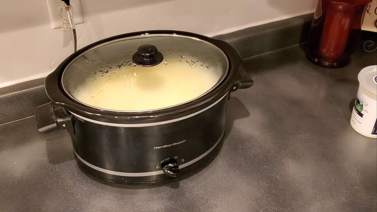 How To Make Yogurt in a Crockpot from a Gallon of Raw Milk - YouTube