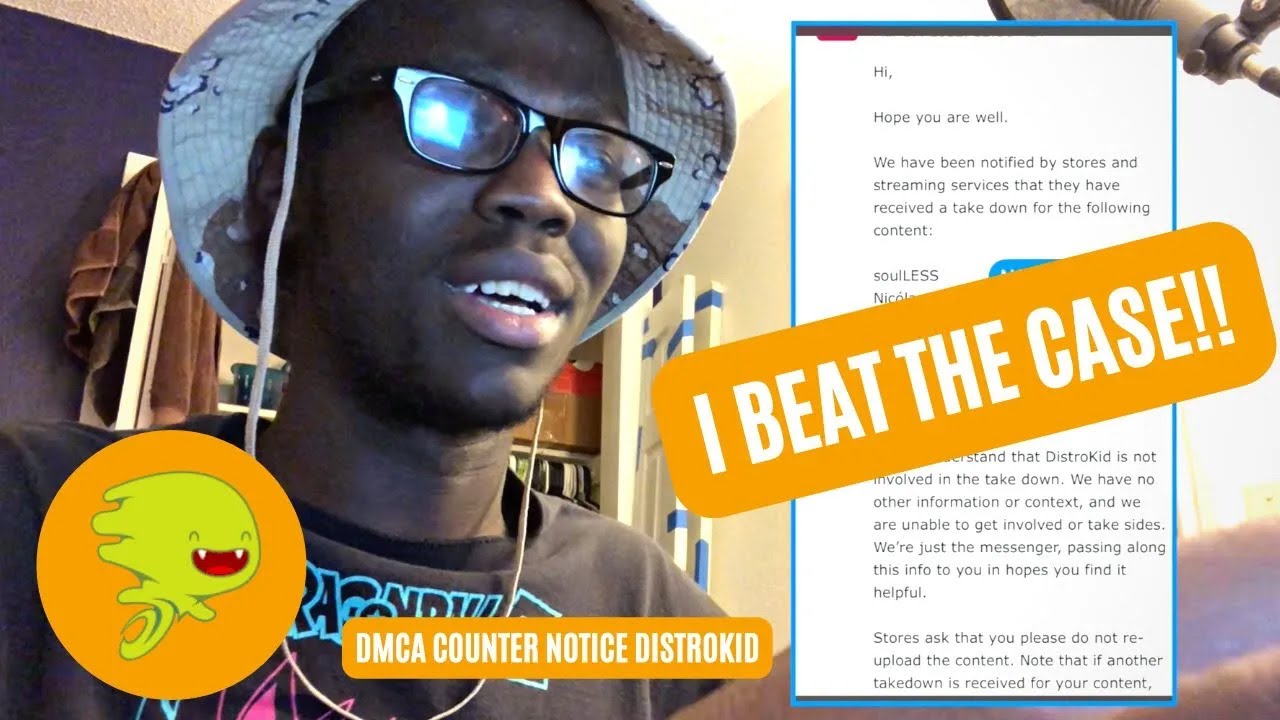 How to Write a DMCA Counter Notice for Distrokid - YouTube