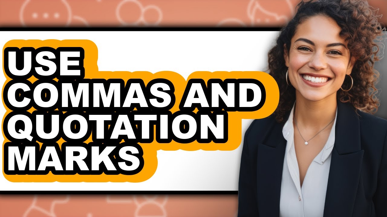 How to Use Commas and Quotation Marks - Step by Step - YouTube