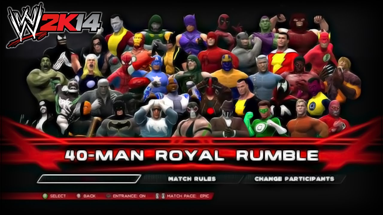 WWE 2K14 Royal Rumble: Season Finale (Marvel VS DC) - YouTube