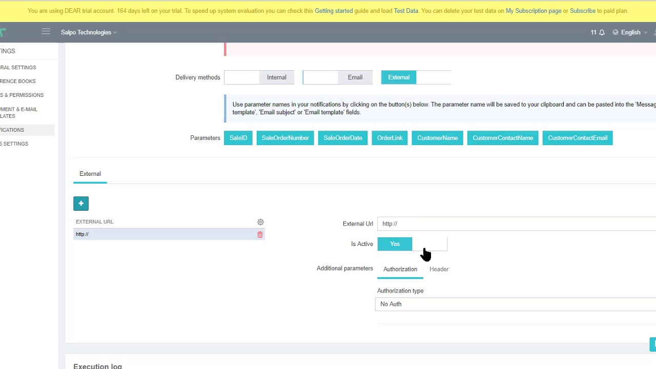 Adding DEAR Webhook - YouTube