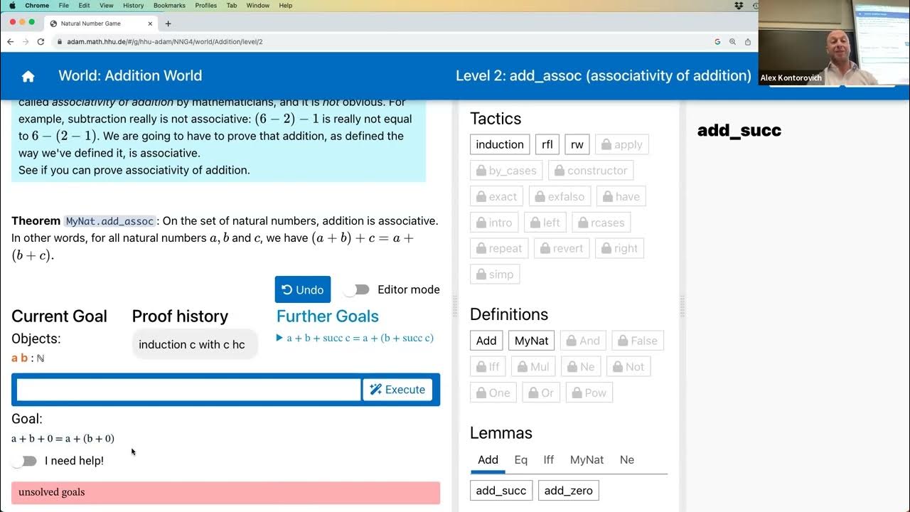 Speed-running Natural Numbers Game in Lean4 - YouTube