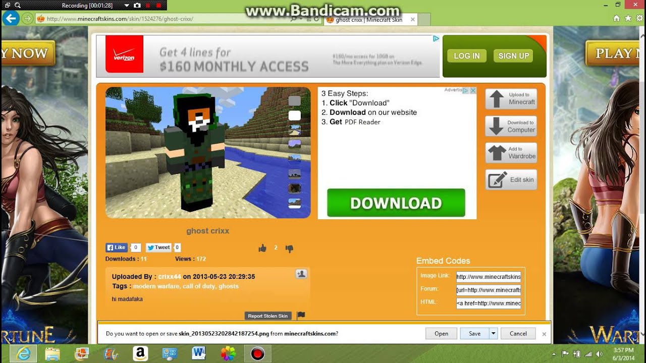 How you add skin's to mine-imator. - YouTube