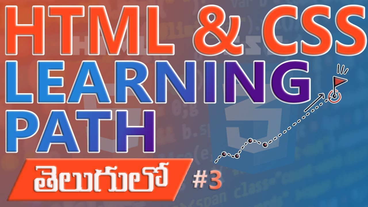 Html And Css Learning Path Html In Telugu Css In Telugu Youtube 7313