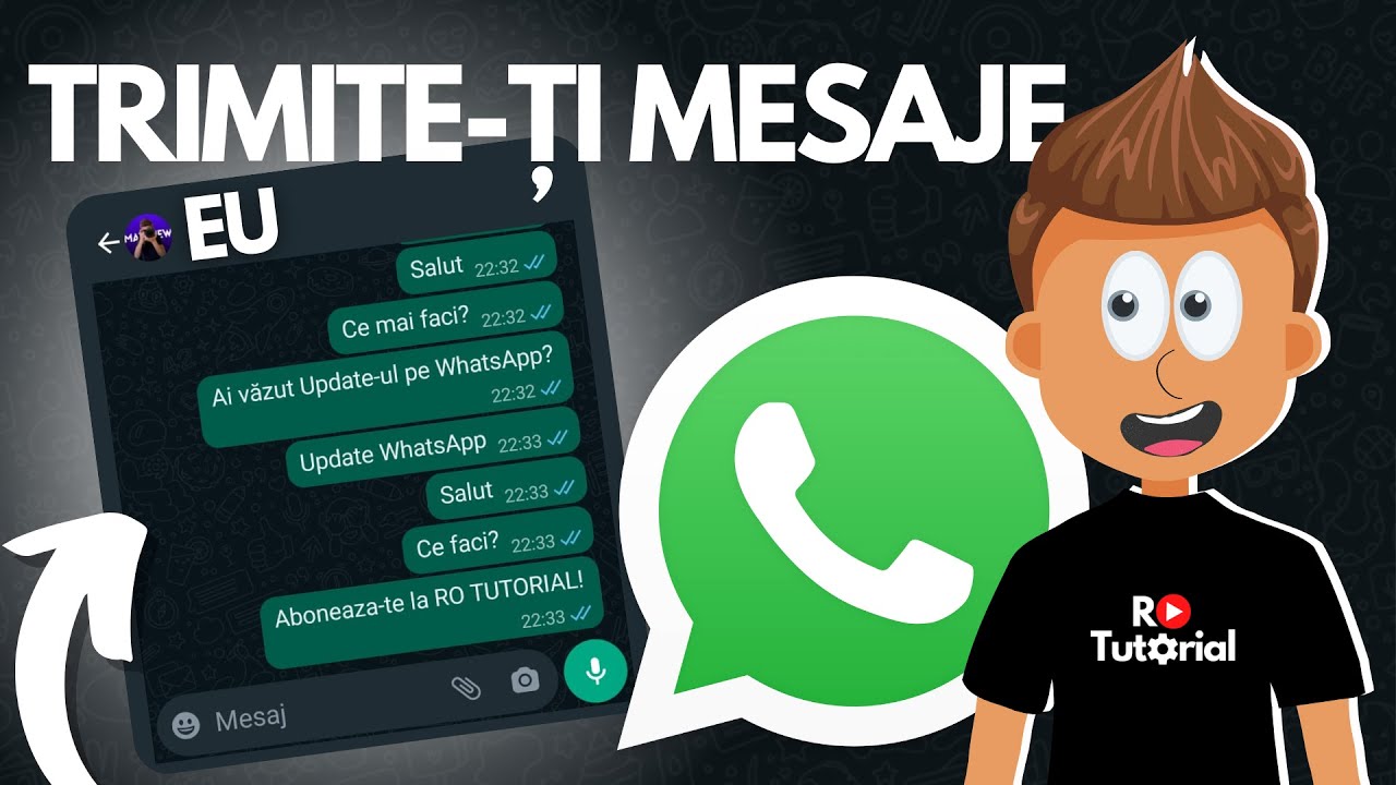 WOW! Trimite-ți MESAJE ție pe WhatsApp | Update 2023 - YouTube