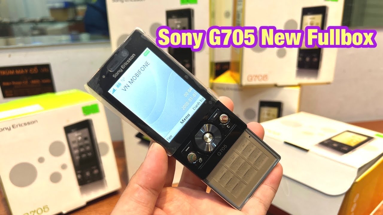 Sony G705 máy mới 100% Fullbox bán tại Trùm Máy Cổ VN . - YouTube