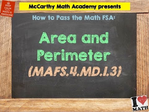 How to Pass the Math FSA (4th) - Area and Perimeter - YouTube