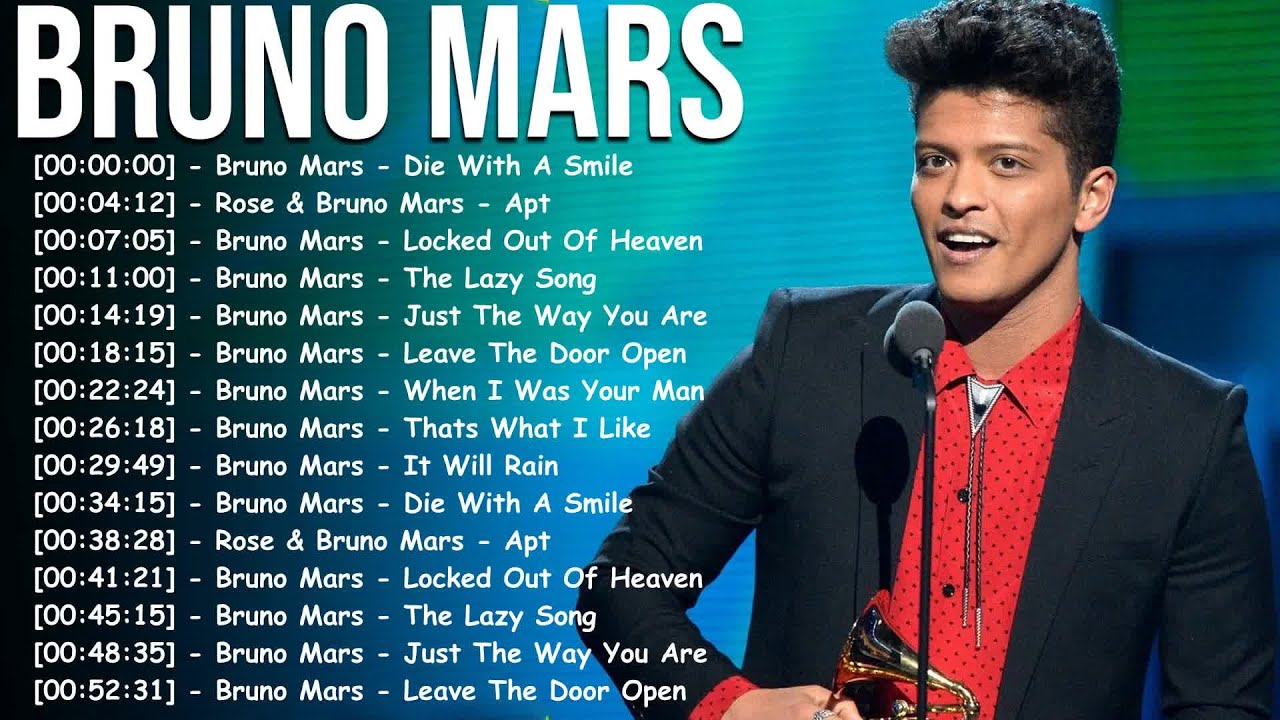 🎧 The Best of Bruno Mars ~ Full Album 2025 | Hits That Made Us Fall in ...