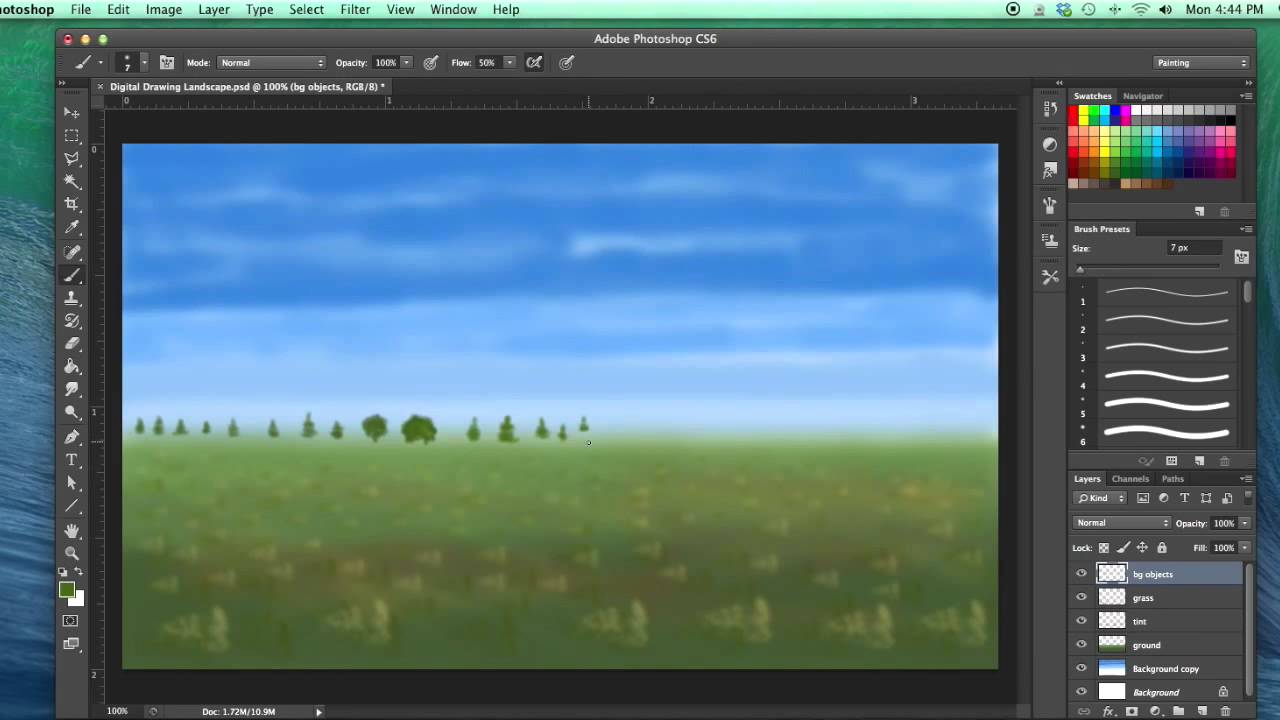 Painting Objects in The Background with Photoshop - YouTube