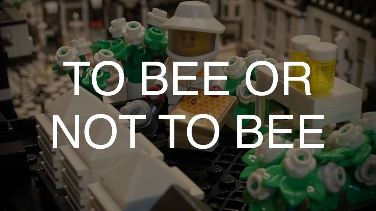 LEGO TUTORIAL: How to build a Lego beehive / beekeeper scene - YouTube