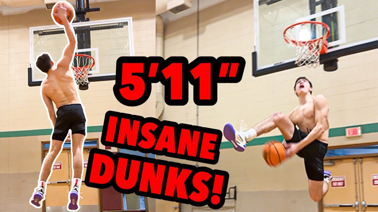 5’11” 17 Y/O Crazy Dunk Session! Trying NEW Dunks!! - YouTube