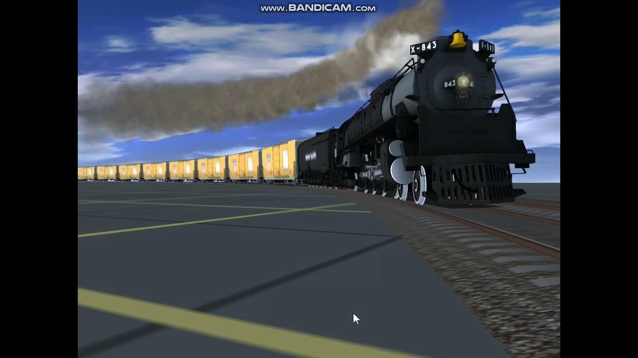 Addons Trainz By Steven Marcellino&Ronald Prasetyo - UP FEF-3 #843 (Promo Offical) - YouTube