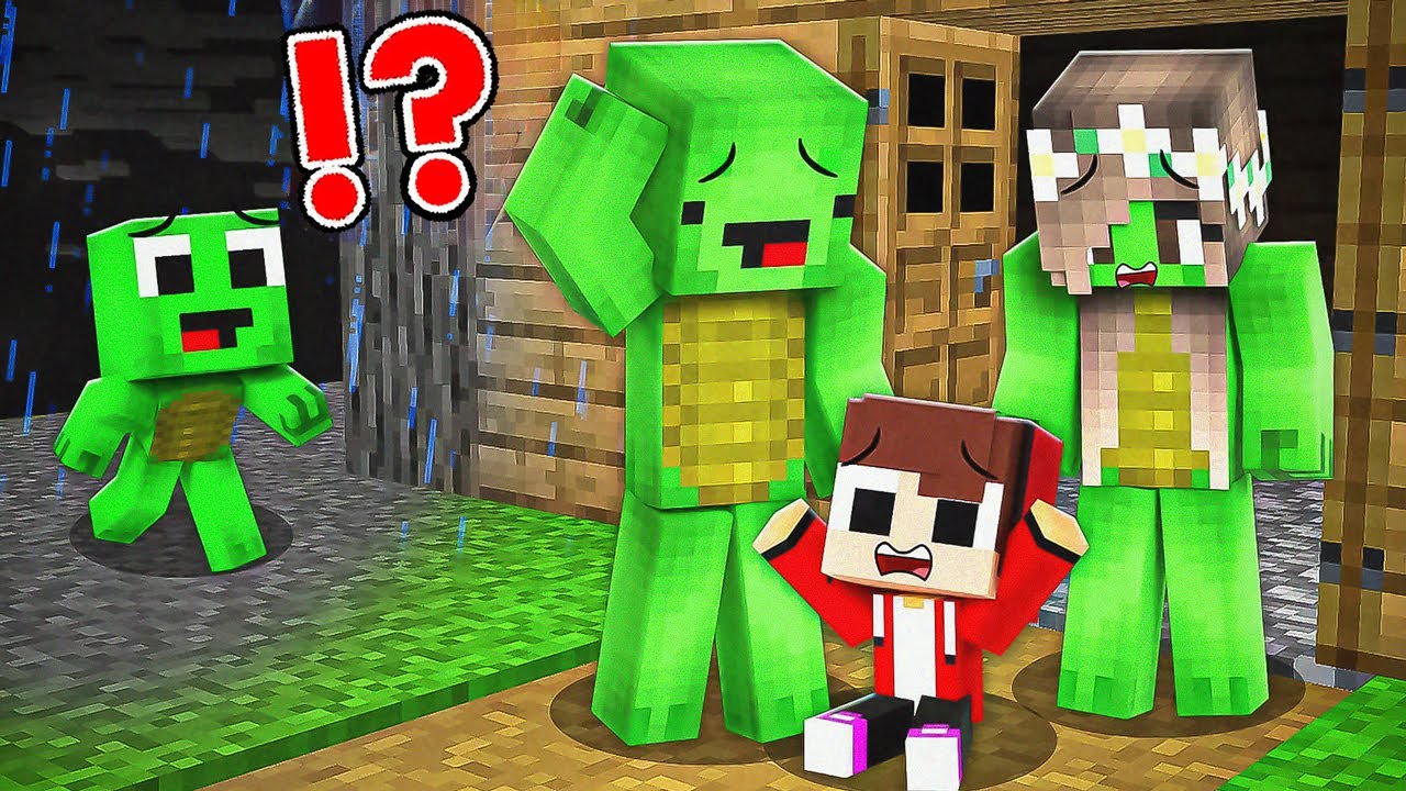 Mikey Family Adopted Baby JJ and Forgot Baby Mikey in Minecraft ...