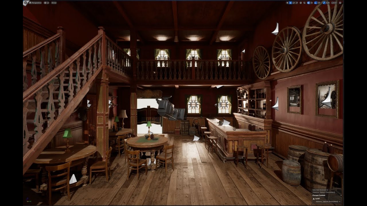 Unreal Engine 5.4 - Testing Wild West Saloon Interior (Free Quixel ...