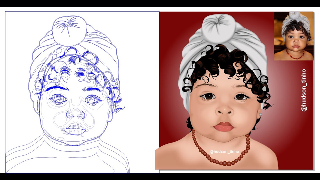 Corel Draw Illustration Photo in Ditital Painting Tutorial - YouTube